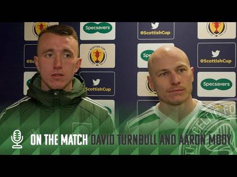 David Turnbull & Aaron Mooy On The Match | Celtic 5-0 Greenock Morton ...