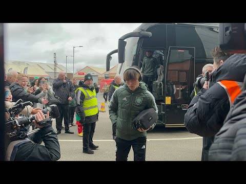 Celtic Team Bus Arriving Before the St Mirren V Celtic Game ...