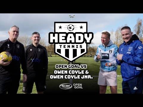 ⚽️🎾 SI FERRY & SLANEY vs OWEN COYLE x2 | Heady Tennis Challenge - Open ...