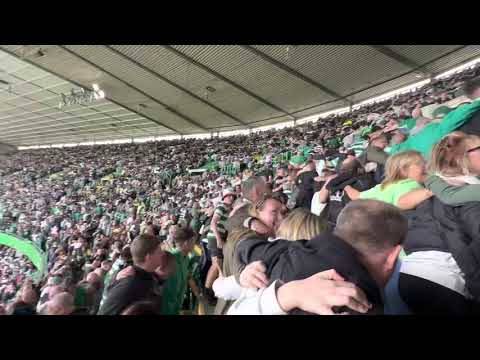 Best Fan Huddle at Celtic Park on the Last Game of the Season Against ...