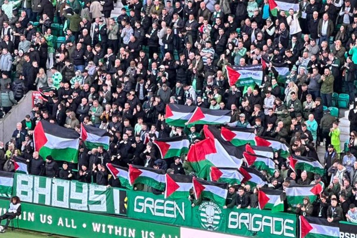 Celtic fans continue pro-Palestine displays after Green Brigade ban ...