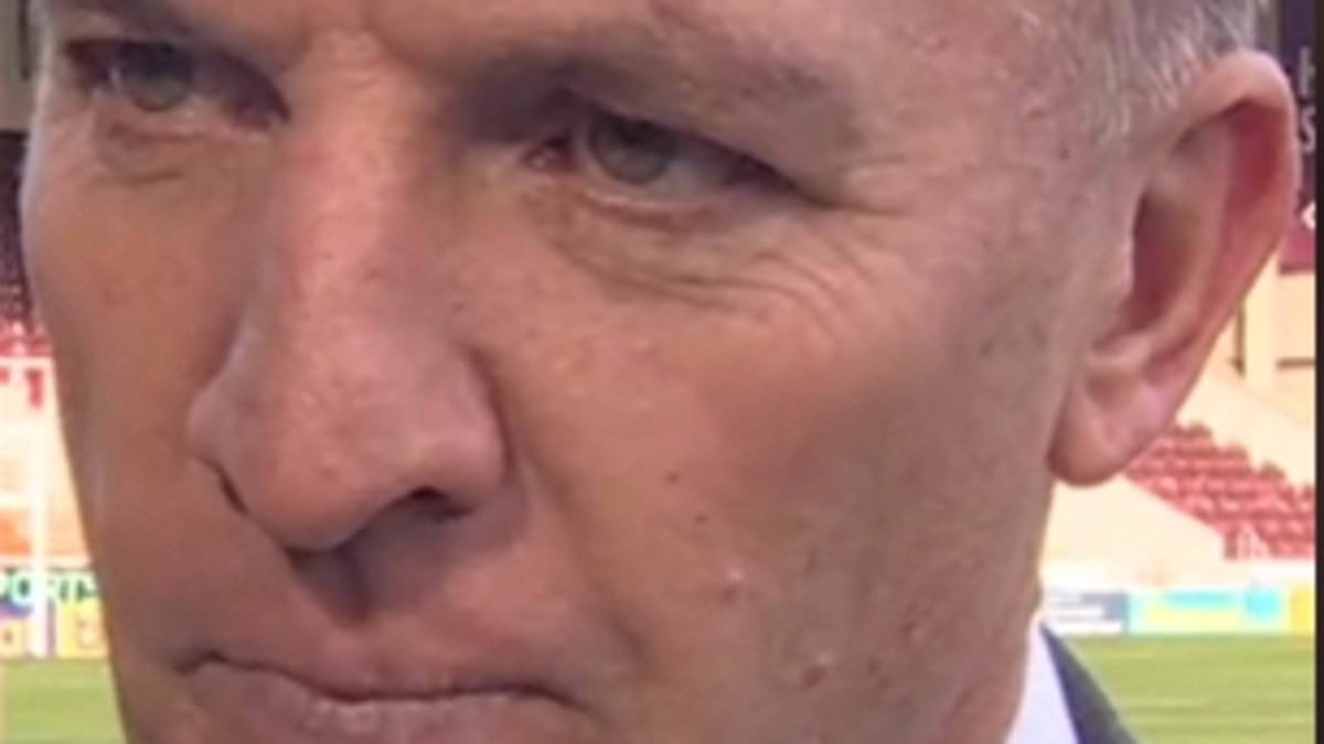 Footage of Brendan Rodgers calling BBC reporter Jane Lewis a ‘good girl ...