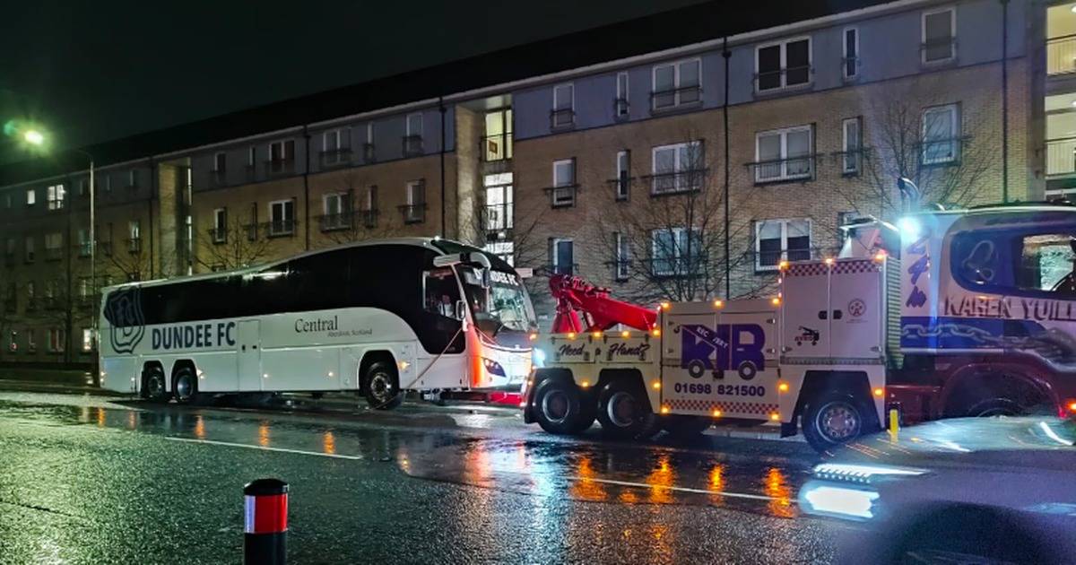 Dundee bus TOWED after Celtic annihilation as misery rumbles on with ...