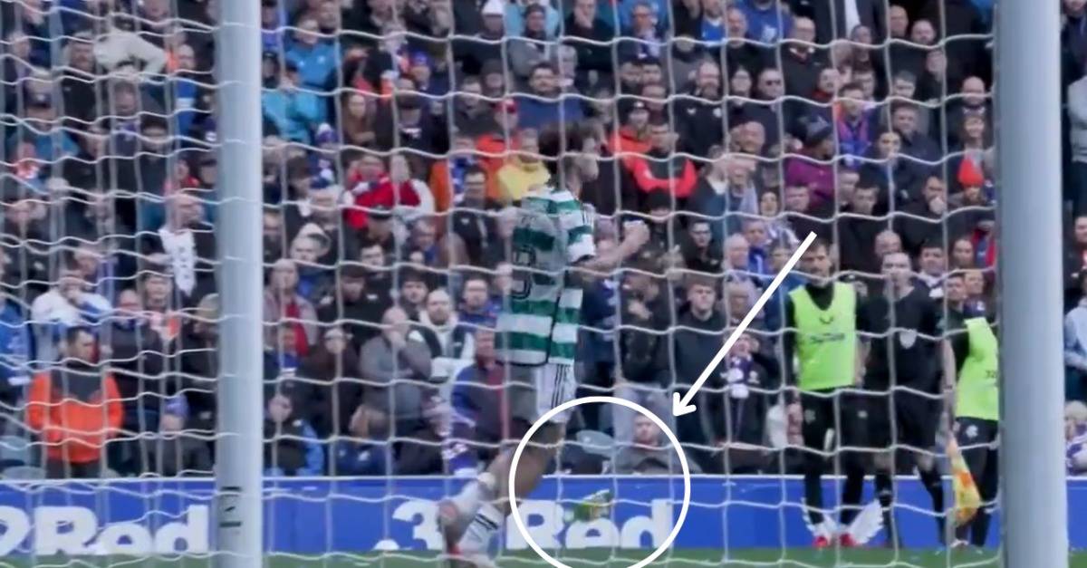 Footage Shows Glass Bottle Thrown At Celtic's Matt O'Riley During O** F ...