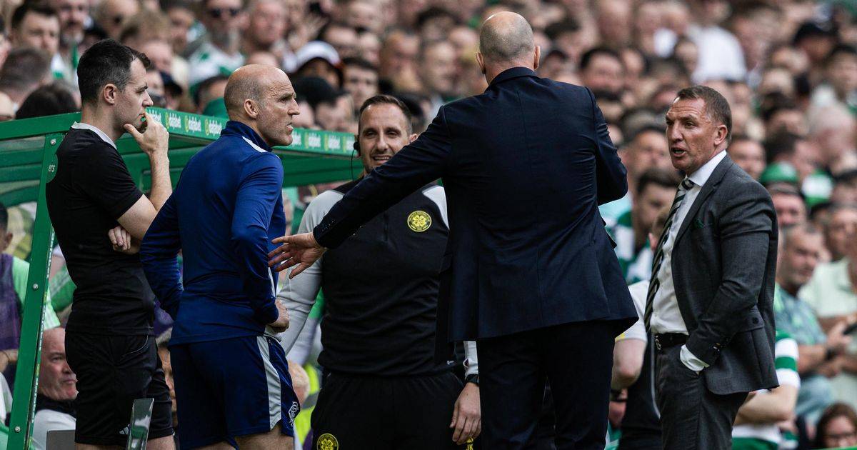 Unseen Celtic vs Rangers moment as Brendan Rodgers and Alex Rae clash ...