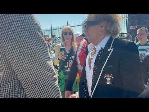 Rod Stewart Arriving Before the Celtic V St Mirren Game!!! - Football Mad - 17 May - Celtic FC Video