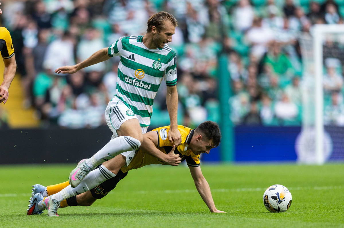 Rodgers and the team get the job done. Celtic are clear at the top ...
