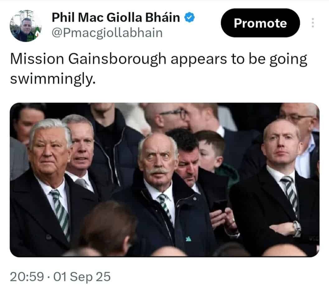 A watershed window for Celtic? - Phil Mac Giolla Bhain - 2 Sep 2025
